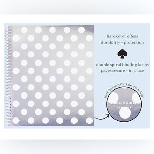 kate spade | Office | Nwt In Plastic Kate Spade White Dot Large Spiral ...